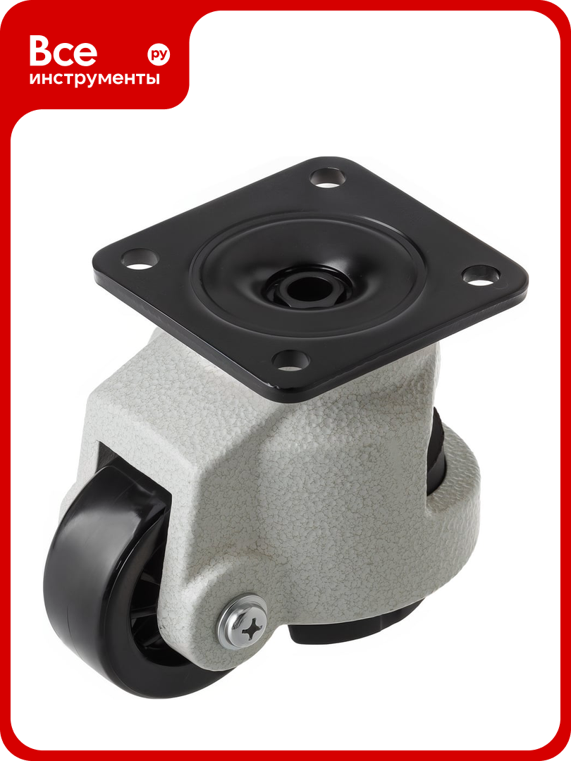 Регулируемая колесная опора для станков, оборудования А5 SCns 93 (75 мм, 750 кг) 1005772