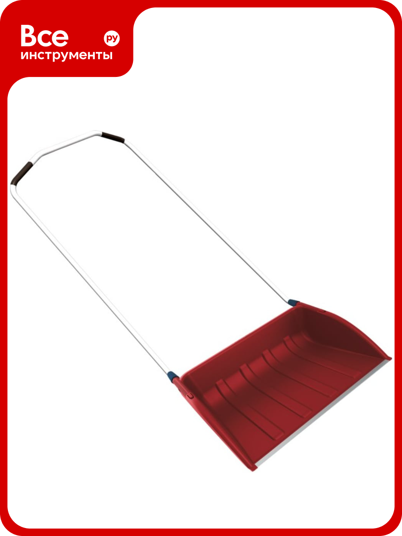 Скрепер-движок для уборки снега Fachmann 05.206, разборный, с металлической планкой, полипропиленовый корпус