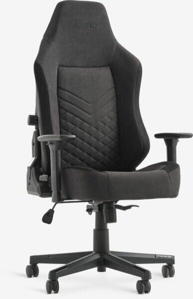 Игровое кресло Jysk ABILDAA цвет темно-серый, ткань Ш70 x В124-133 x Г70 см.