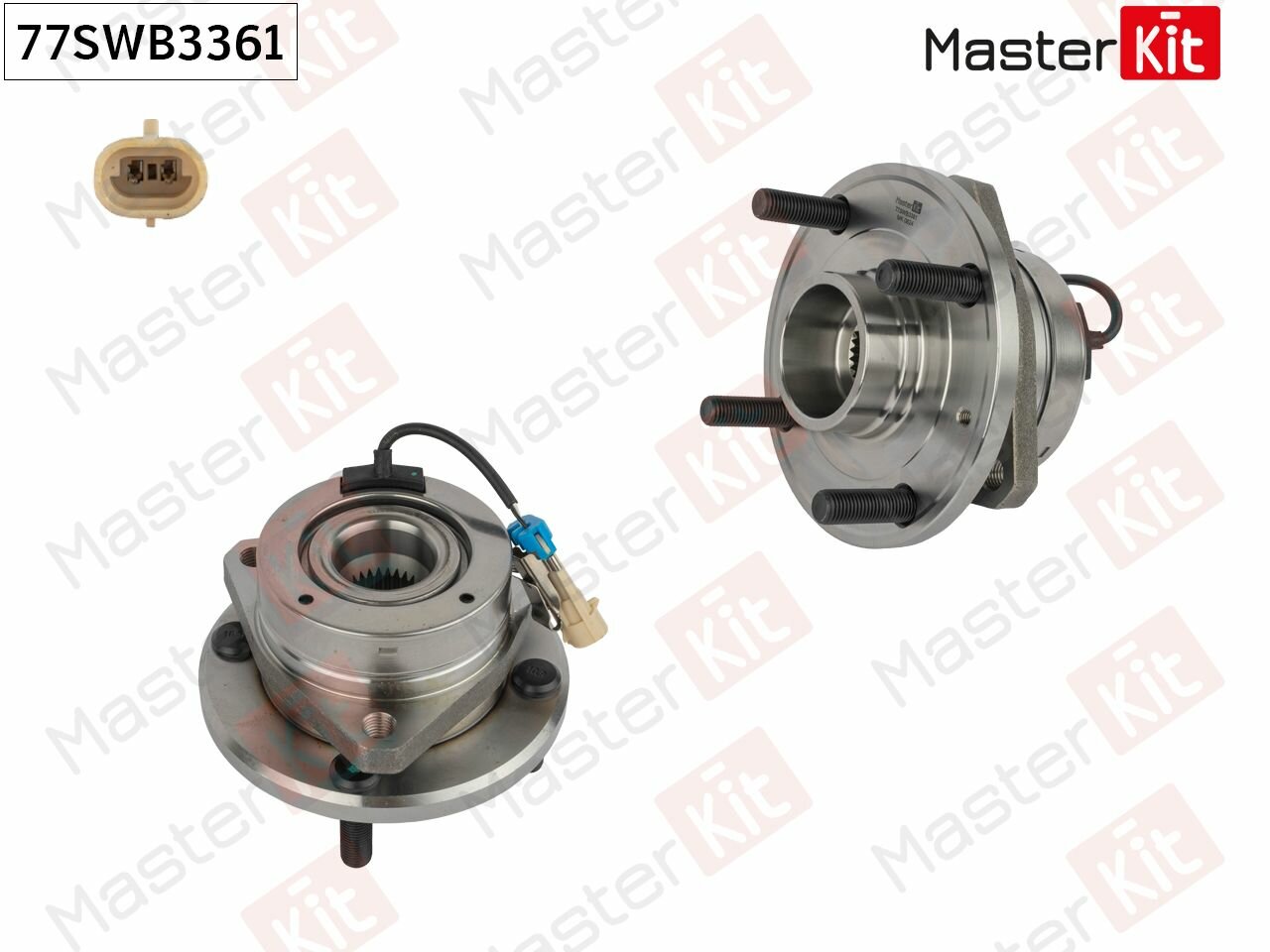 Ступица в сборе с подшипником передний. Chevrolet EPICA KL1/Daewoo EVANDA KLAL 2002 - MasterKit 77SWB3361