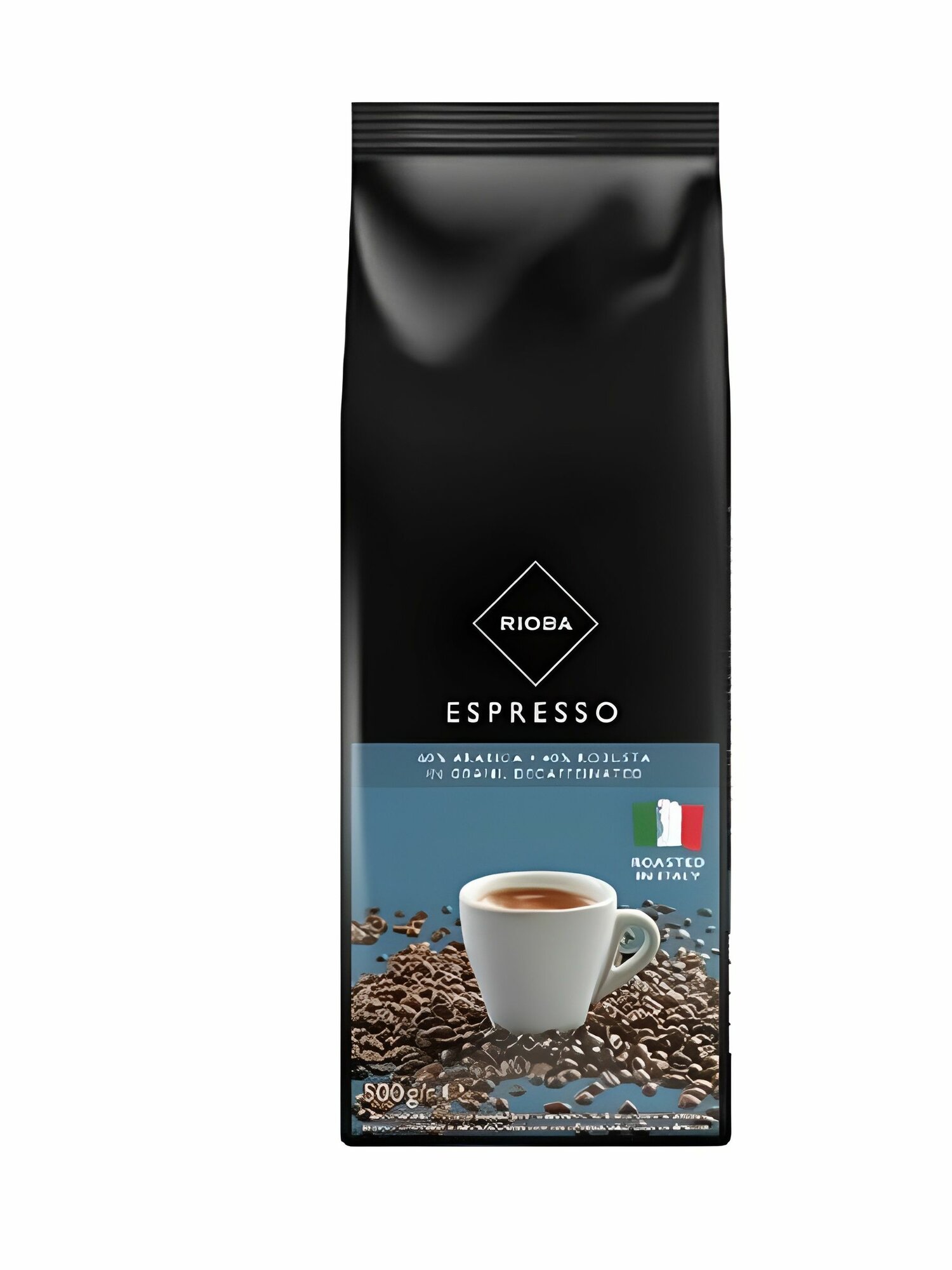 RIOBA Кофе Espresso Decaffeeinated в зернах без кофеина, 500г