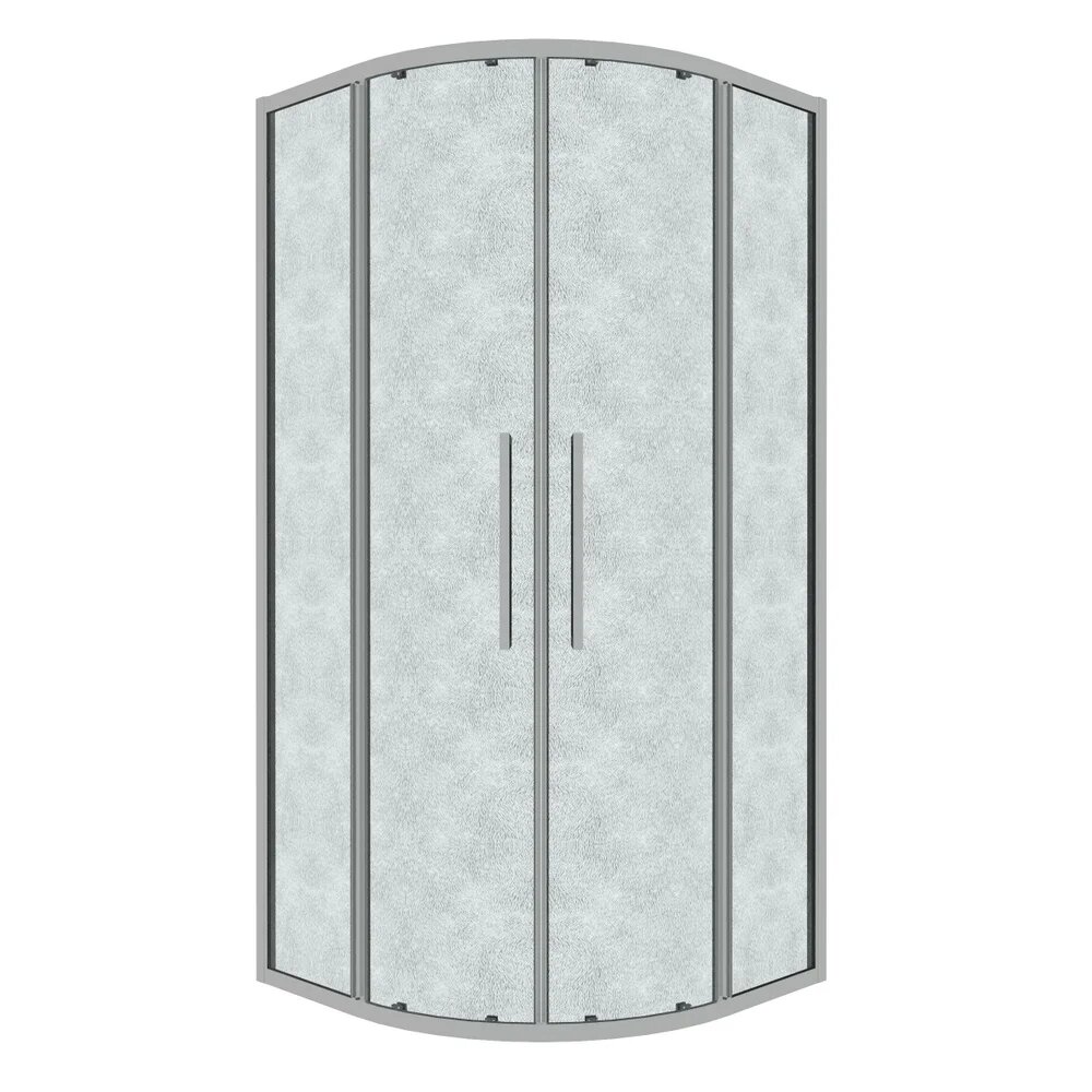 Душевой уголок Grossman Cosmo 301. K33.02.1010.10.02 100х100 см, профиль глянцевый хром, стекло шиншилла