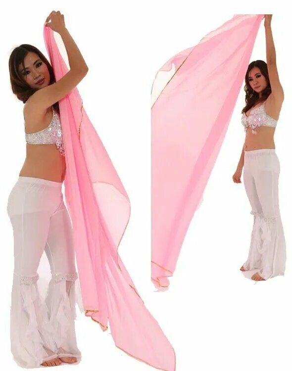 Платок шаль для восточных танцев, Веерообразный250*120 см