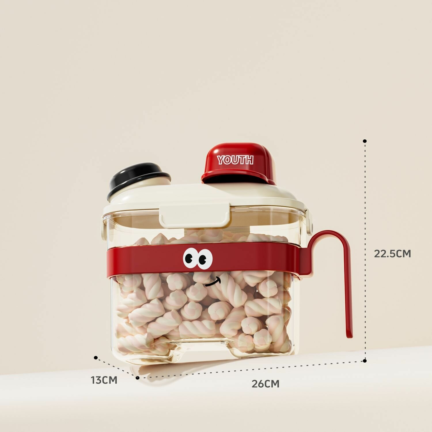 Герметичный контейнер для хранения сухих продуктов, контейнер для хранения зерна, влагонепроницаемый контейнер, контейнер для чая, контейнер для хранения кухонных специй, герметичный контейнер