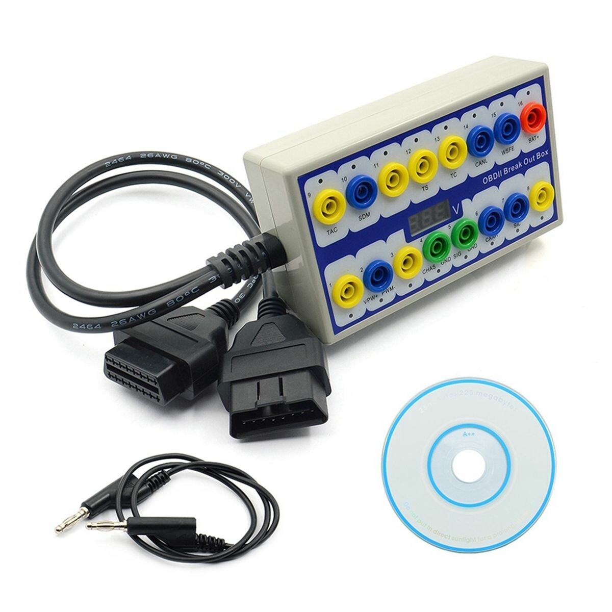 Автомобильный OBD2 Breakout Box OBD OBDII Протокол Детектор