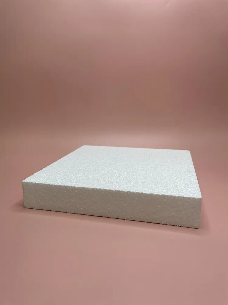 Флористическая основа из пенопласта "Квадрат", 23 x 23 х 3 см