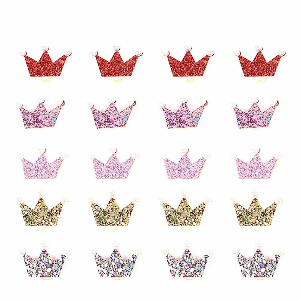 Резинки короны для волос питомцев в наборе 20 штук, мягкие и эластичные, для ухода за животными