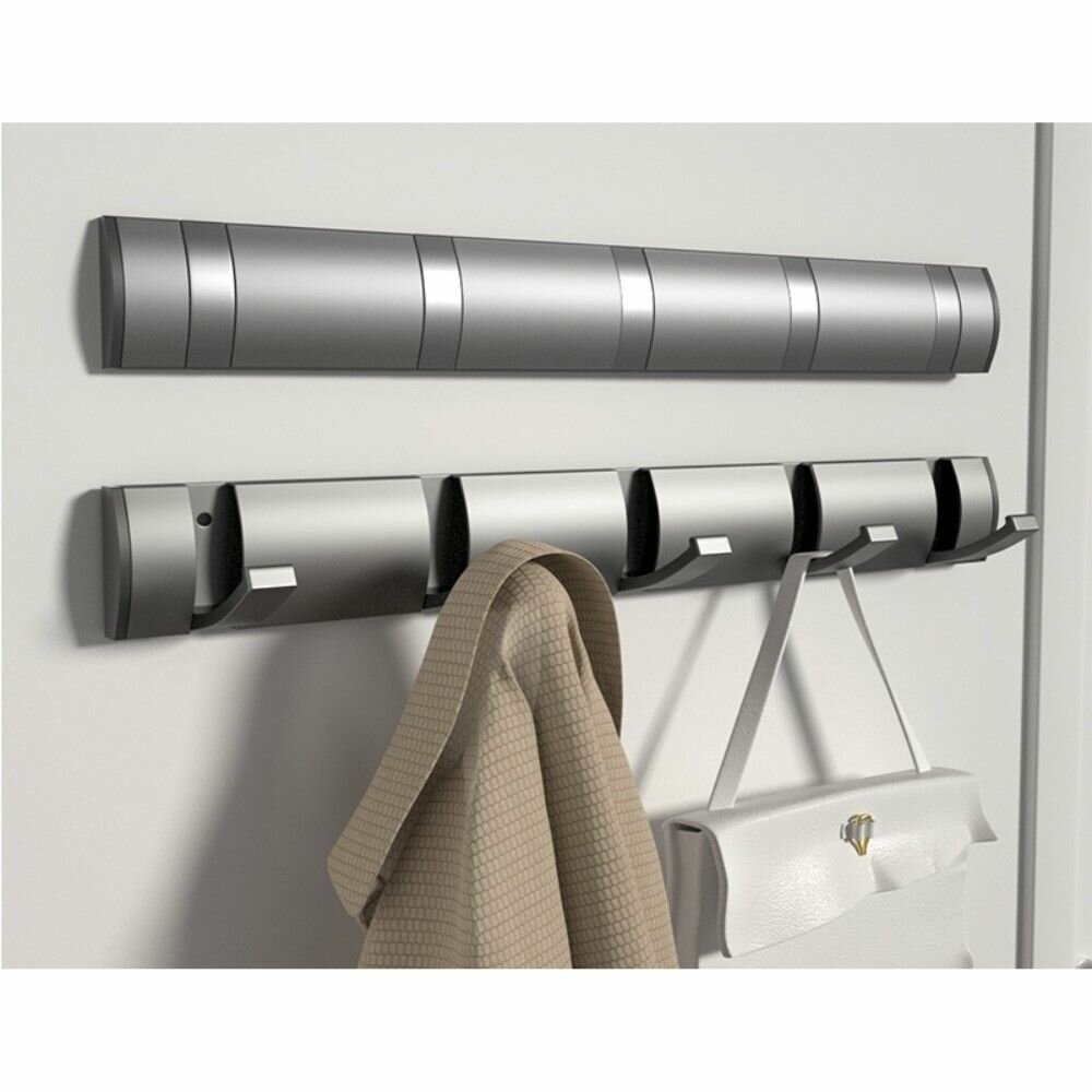 Складные настенные крючки для одежды, 6 шт