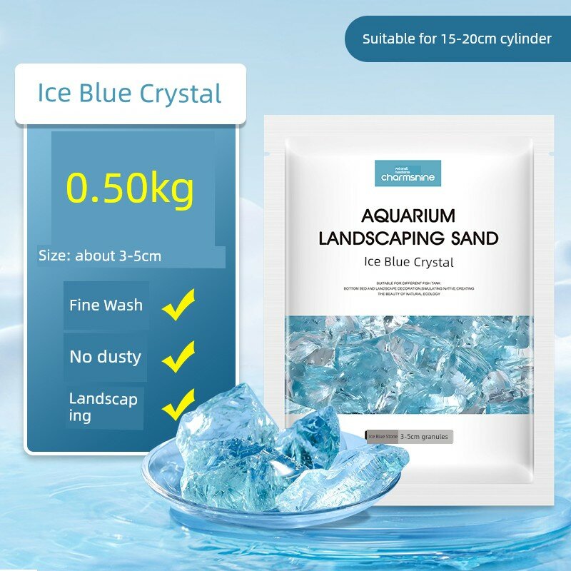 Ледяно-голубой камень 1 фунт, натуральная смола для аквариума