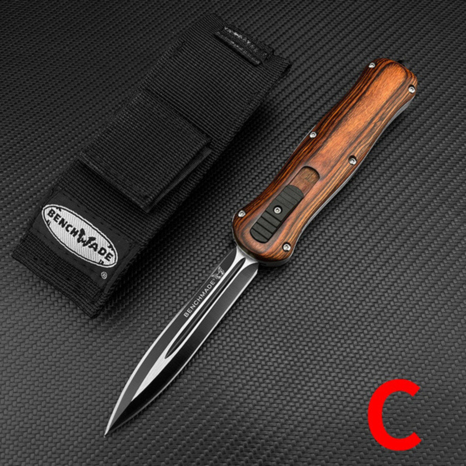 Тактический нож Benchmade Quick Switch OTF с автоматическим пружинным механизмом, клинок из стали D2, двойной клинок Arrow, инструмент для активного отдыха.