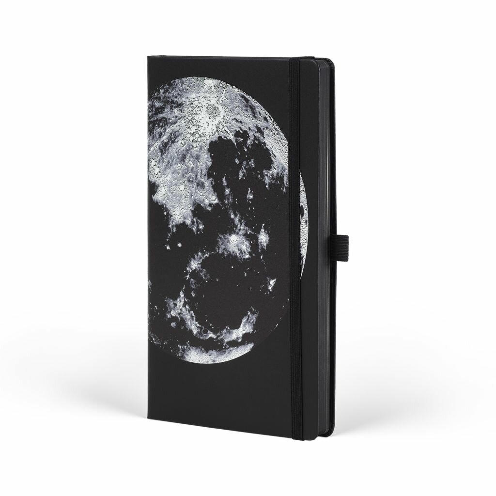 Блокнот в точку Castelli Milano Total black COSMIC MOON, 130*210 мм Италия