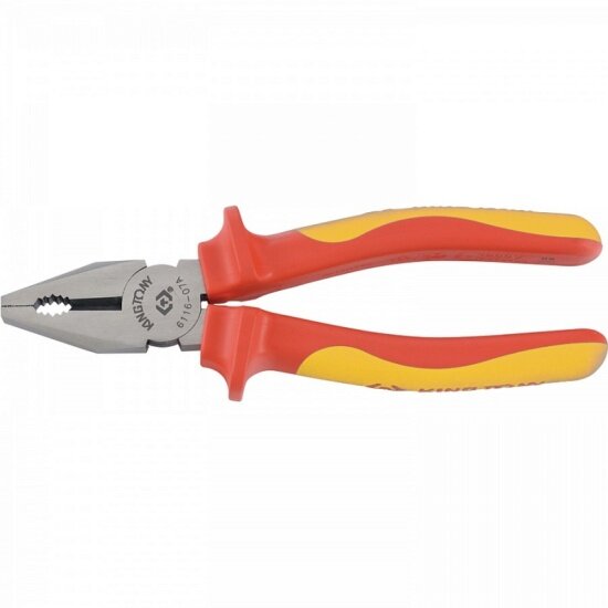 Пассатижи King Tony 6116-07A, комбинированные, 185мм, диэлектрические