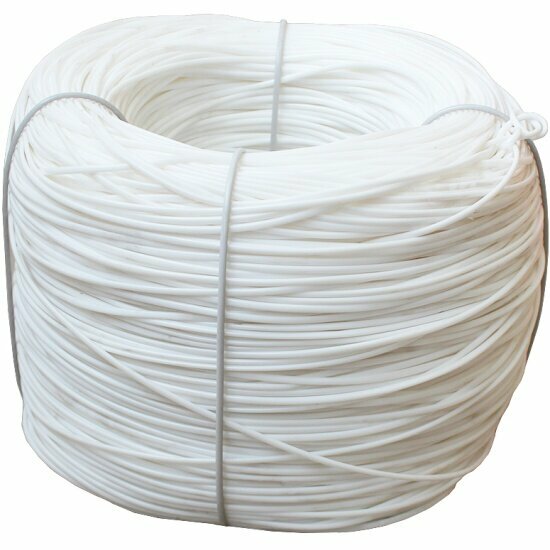 Ротанг M-group белый, круглый (10кг)