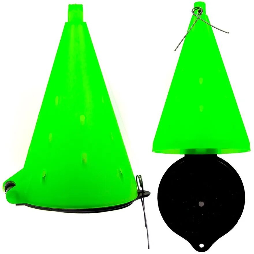 "Кормушка для зимней рыбалки" - пластиковая, морозостойкая, конусная, в упаковке 1 штука