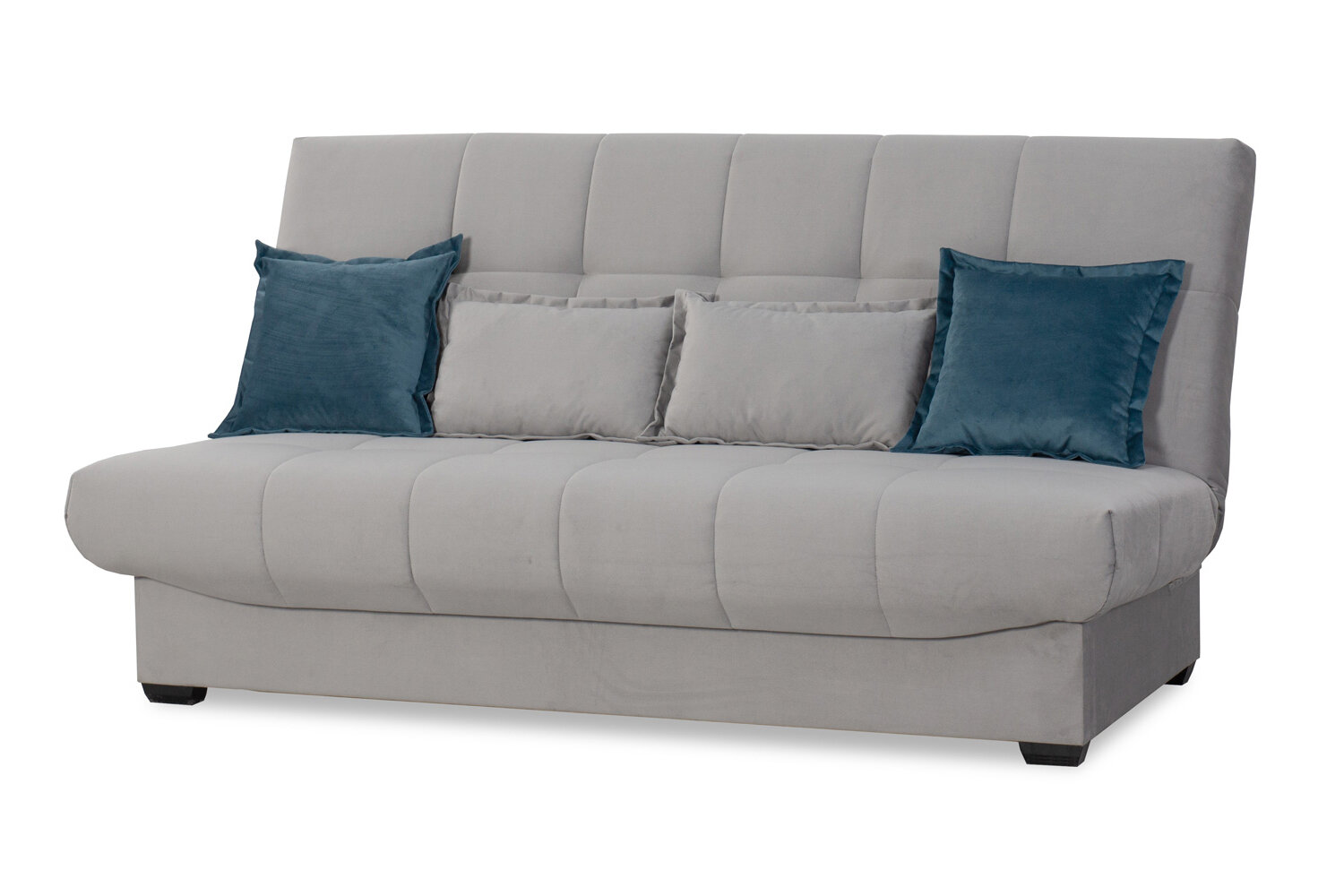 Диван-кровать Hoff Аккорд, 192х95х100 см, без подлокотников, обивка велюр, цвет серый