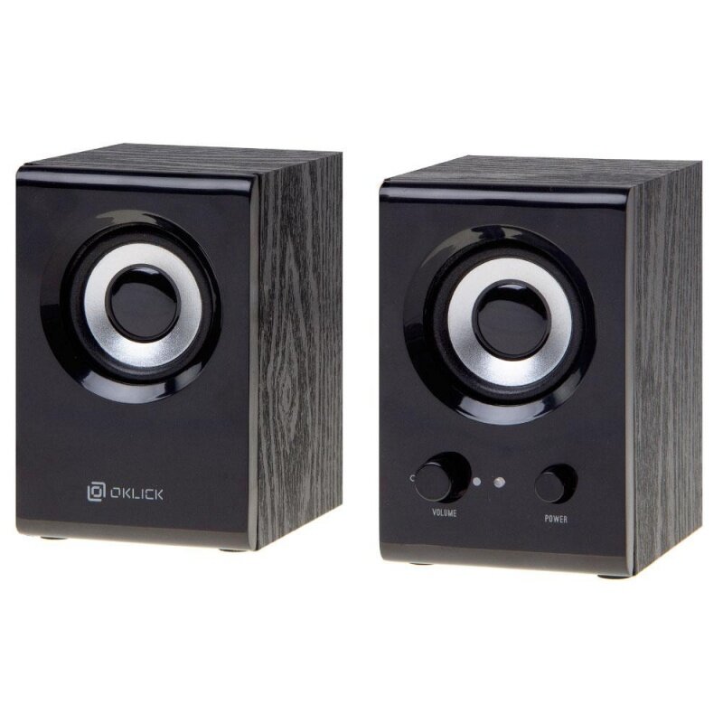 Акустическая система Oklick OK-160, 2,0, 150 Гц-20 кГц, 6 Вт, черная (417559)