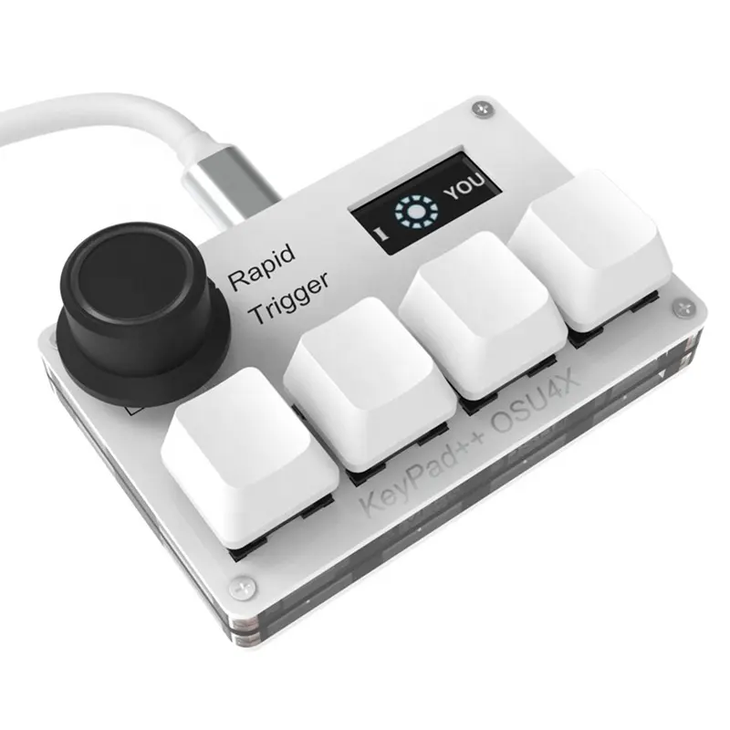 Клавиатура JD-GDw Rapid Trigger Keypad для OSU Geometry Dash и ритм-игр ...
