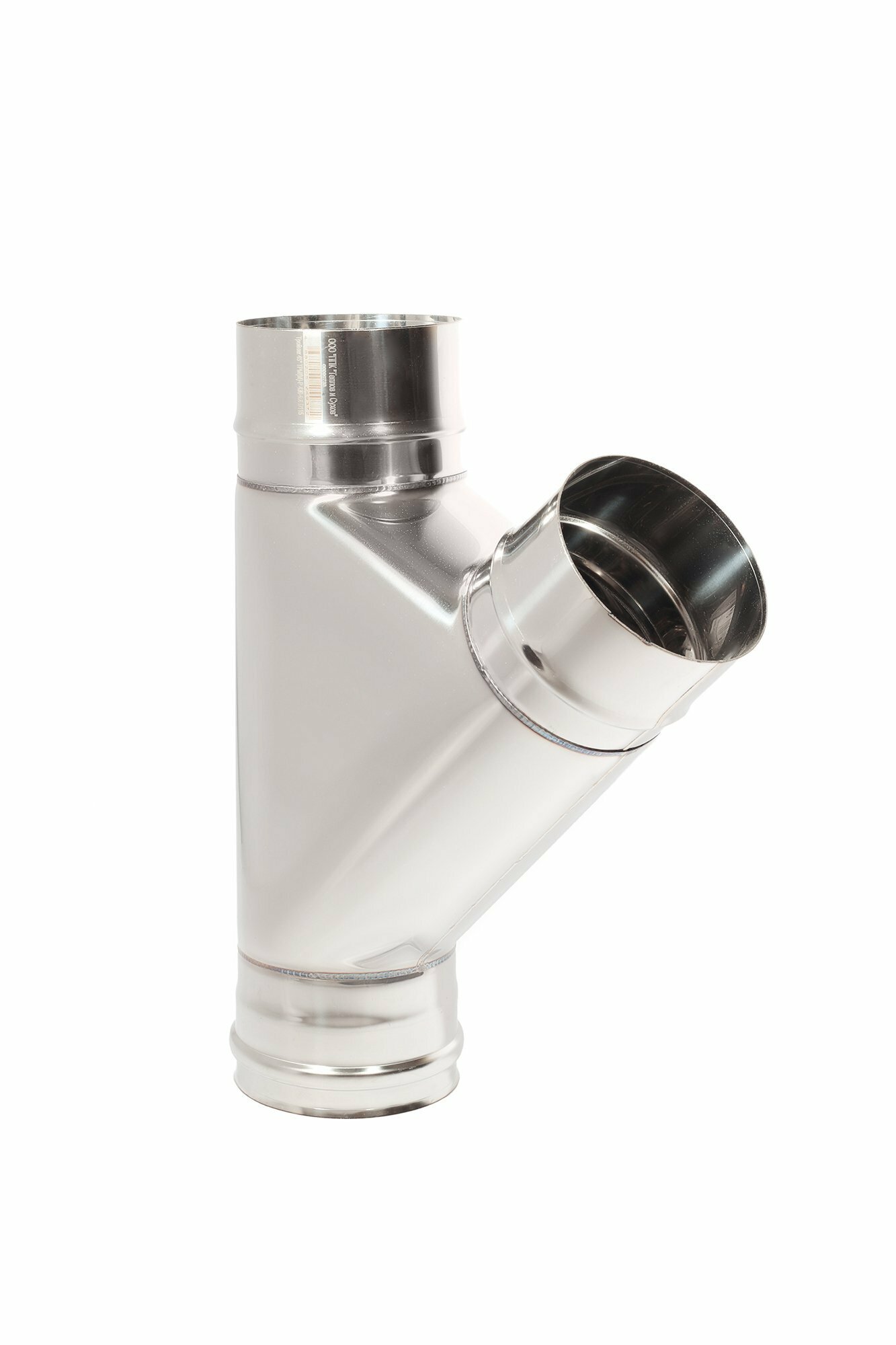 Тройник 45 d 80 толщина 0,5 нержавеющая сталь (430)