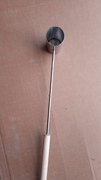 Супер ковш нержавейка 300 мл 55 см для бани и сауны