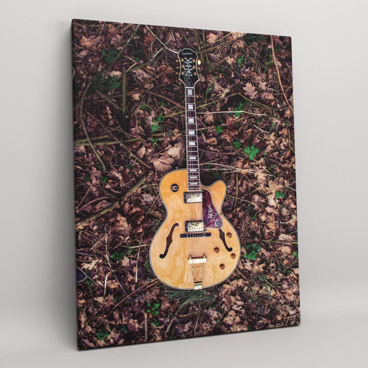 Картина на холсте (интерьерный постер) "Электрогитара - Кантри" музыка и музыкальные инструменты, с деревянным подрамником, размер 30x40 см