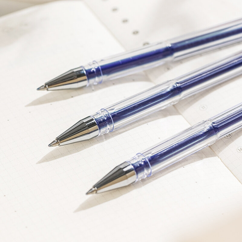 Ручка гелев. Deli EveryU EG82-BL прозрачный d=0.7мм син. черн. 1стерж. кругл