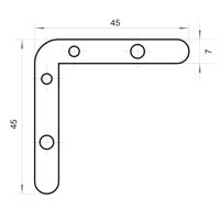Угол для защелкивающегося профиля (Клик) 25 мм. и 32 мм. упаковка 40 штук.