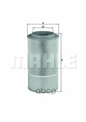 Фильтр возд, MAN TGA (2000г-), D0836/2066/2840/2866/2876, H=510, D=267, Mahle/Knecht арт. LX1024