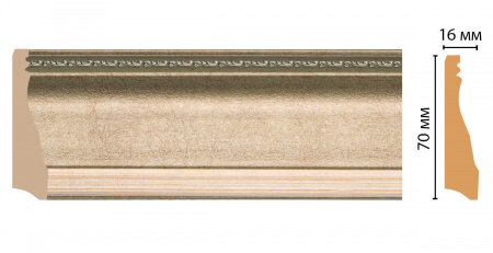 Плинтус Напольный Decomaster 193-59 В70хШ16хШ2400 мм / Декомастер.