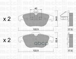 Колодки тормозные Metelli арт. 22-0666-2