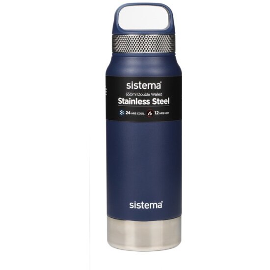 Бутылка Sistema 650мл, синий, 560