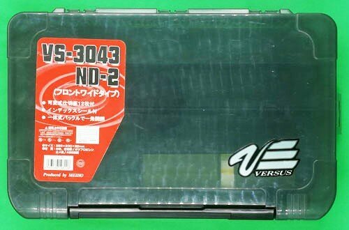 Коробка для приманок Versus VS-3043ND-2-BL 356х230х50, черн.