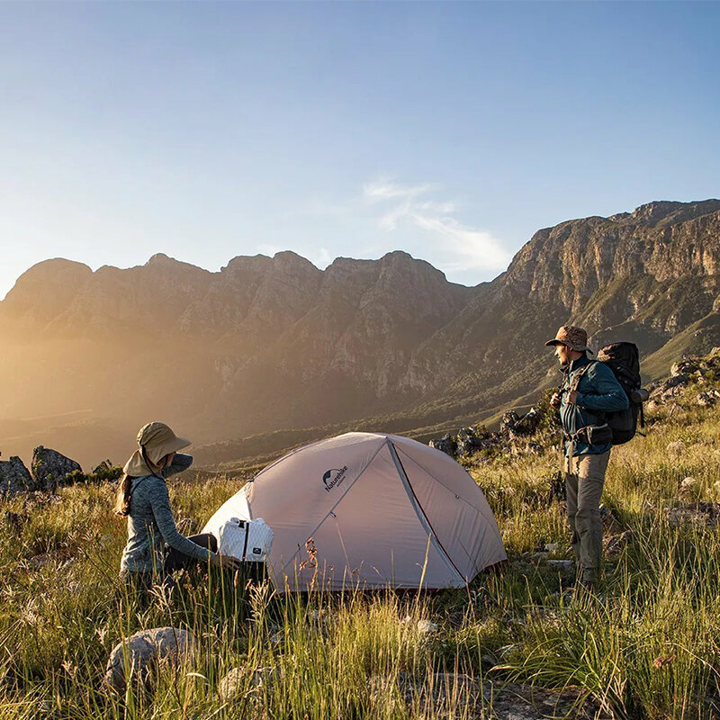 Палатка 2-местная Naturehike туристическая Star-river 2 210T серая+ футпринт