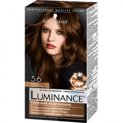 Набор из 3 штук Краска для волос LUMINANCE 5.6 Бархатный каштановый