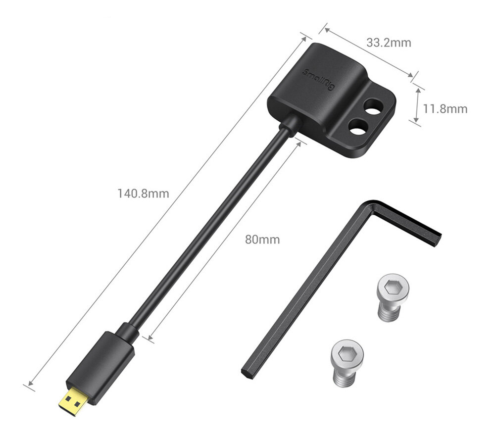 Адаптер кабеля HDMI SmallRig 3021, штекер/гнездо, 4К до 60 кадров/с — фото 1