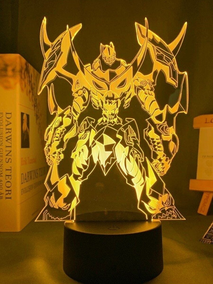 Ночник Аниме Гуррен-Лаганн - Anime Gurren Lagann. Подарок фанату аниме и манги — декор в комнату с любимыми персонажами, в стиле отаку и японской анимации.