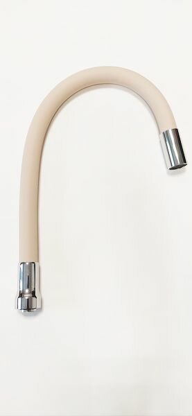 Излив для кухонного смесителя гибкий для елочки LEMEN M9 (молочный) 48 см