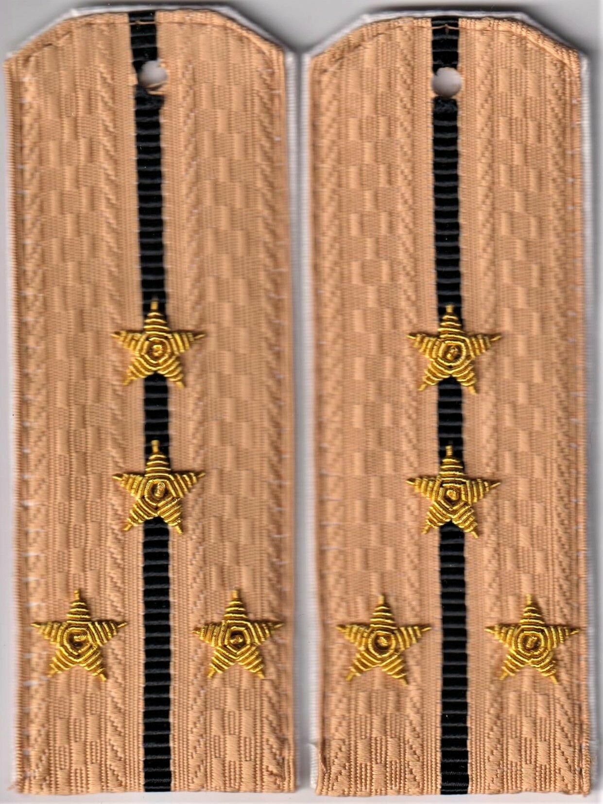 Погоны ВМФ на кремовую рубашку, капитан - лейтенант