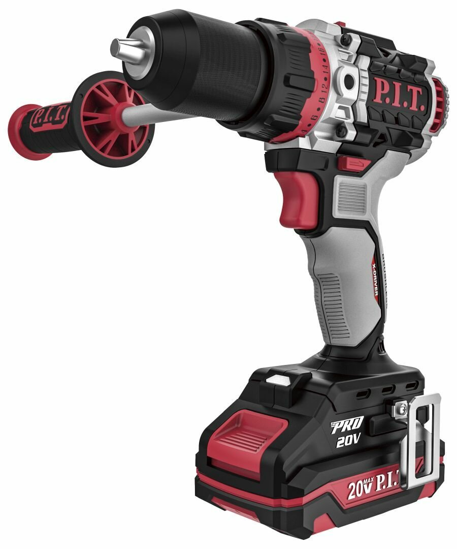 Дрель ударная аккумуляторная P.I.T. PSB20H-13D/1 X-DRIVER на системе OnePower