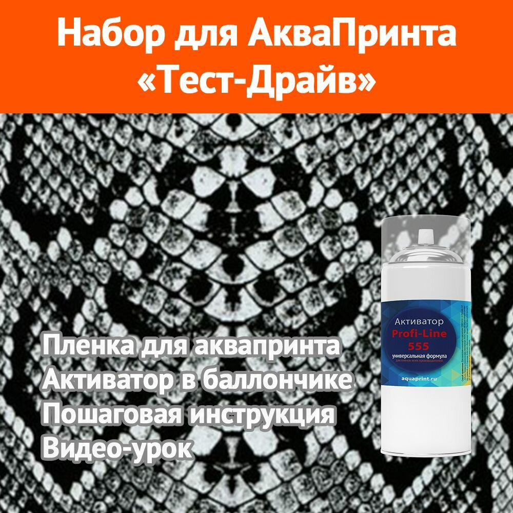 Набор для аквапринта Ти-Рекс черный 1м