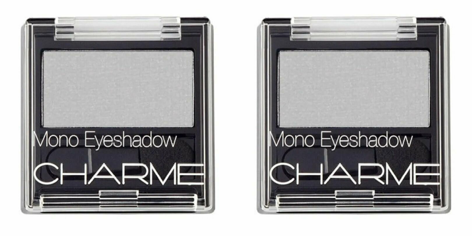 Charme Тени для век "Mono", одноцветные, Тон 28 Нейтральный серый, 2 г, 2 шт