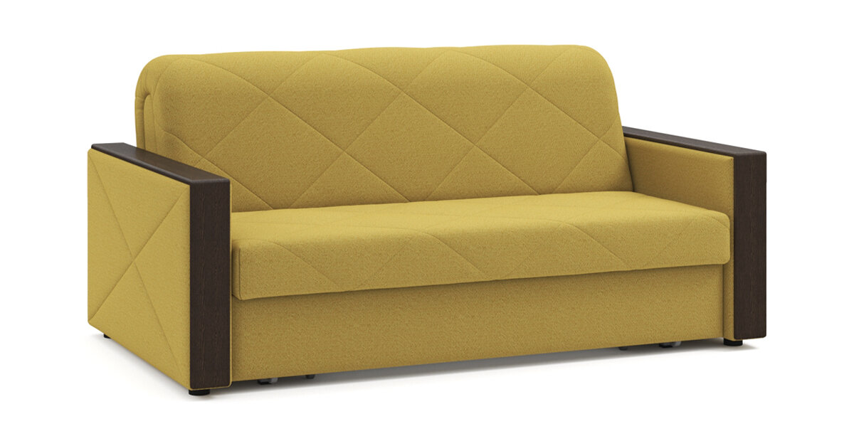 Прямой диван Цвет Диванов Токио NEXT 21 155 189 прямой Светло-горчичный
