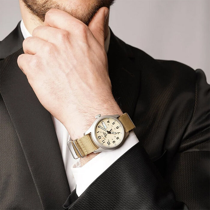 Наручные часы SEIKO SEIKO 5, бежевый — фото 1
