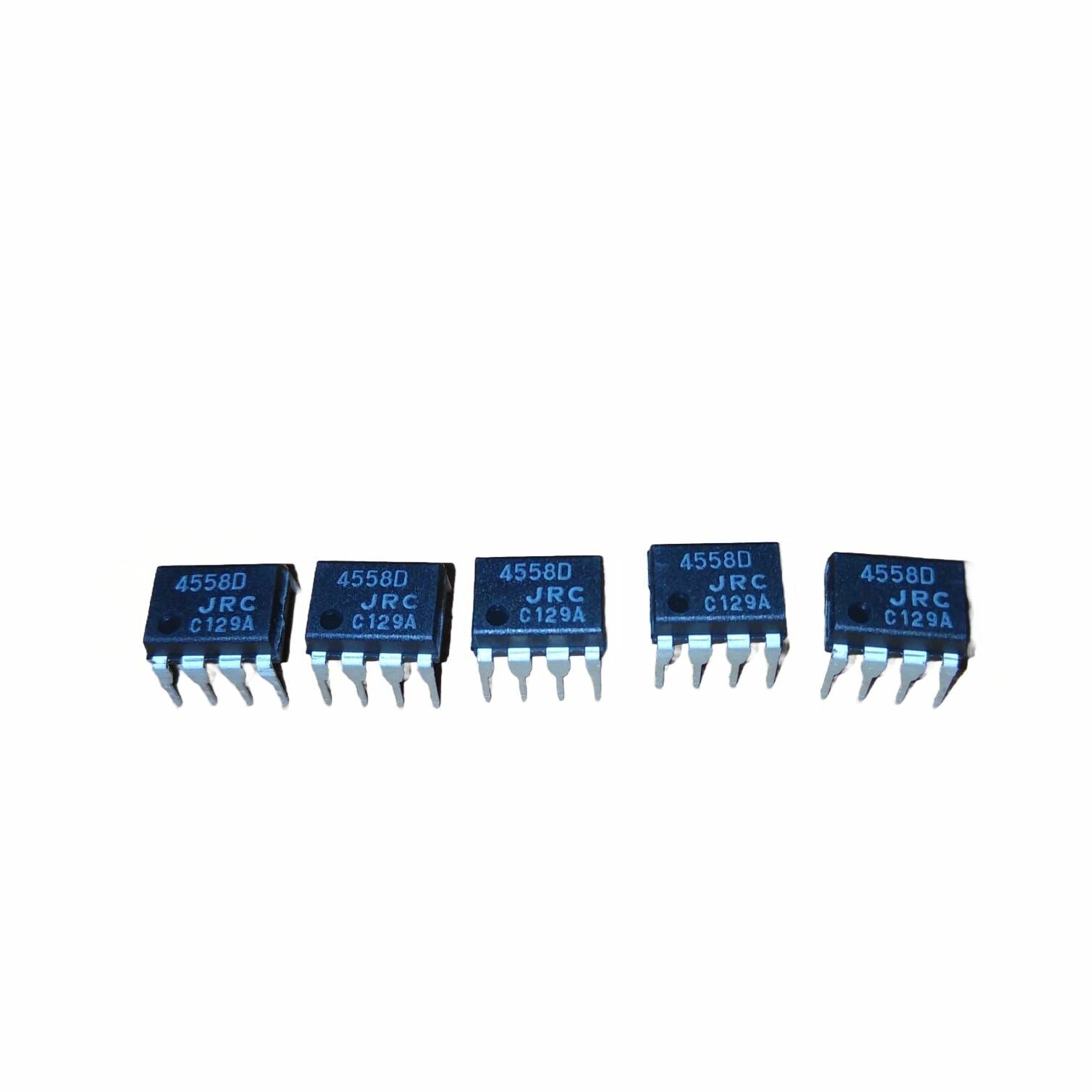 Микросхема NJM4558D (4558D). Двухканальный операционный усилитель - 5 штук