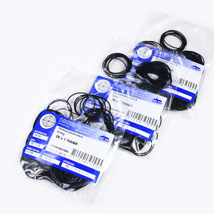 Кольца резиновые уплотнительные (O-ring) 25х1 70NBR (упаковка 100 шт. ±5%)