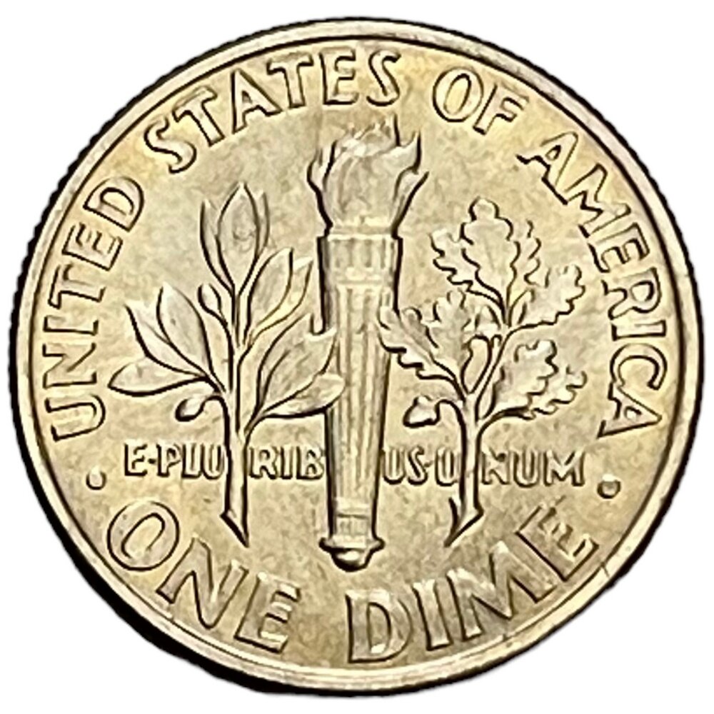 США 10 центов (1 дайм) 1968 г. (Dime, Рузвельт)