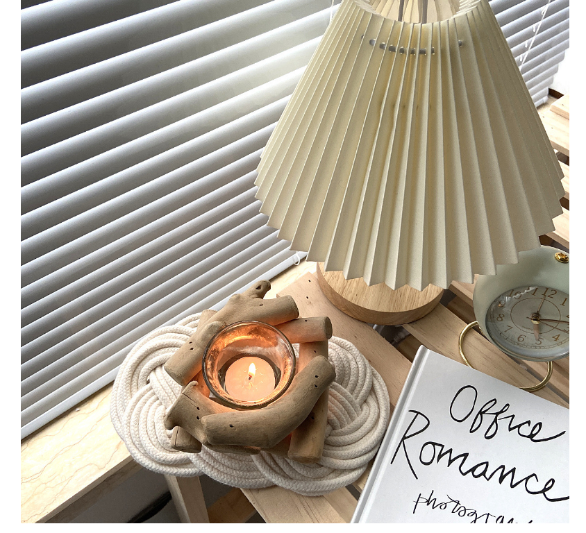 Подсвечник деревянный в стеклянном корпусе MyPads, идеально впишется в любой интерьер