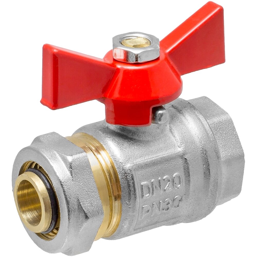 Кран шаровой под металлопластиковую трубу 20 х 3/4" ц/г бант