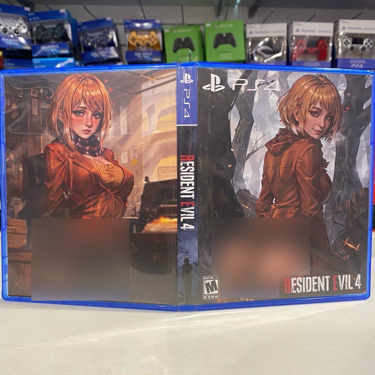Эксклюзивная обложка PS4 для Resident evil 4 №1
