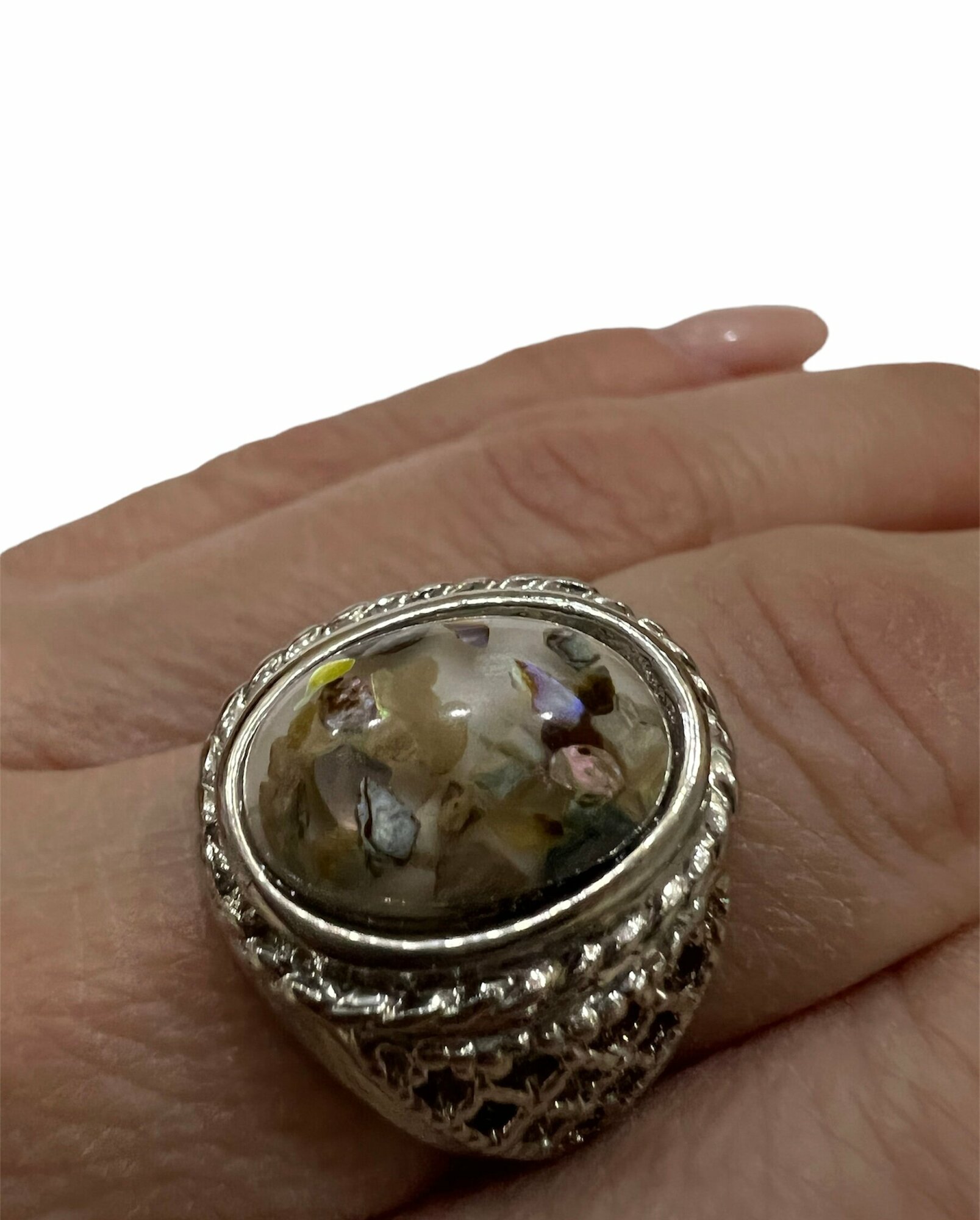 Печатка, опал, опал синтетический