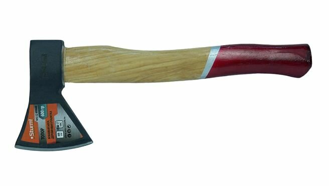 Топор STURM 1015-52-WD0600, 600г, кованый боек, деревянная рукоятка STURM